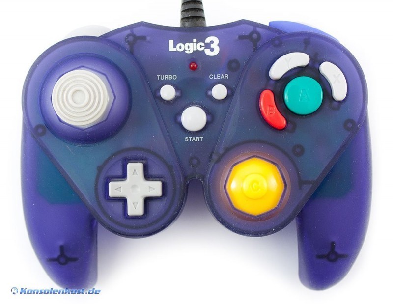 GameCube - Controller / Pad #lila mit Turbo [Logic 3] (gebraucht ...