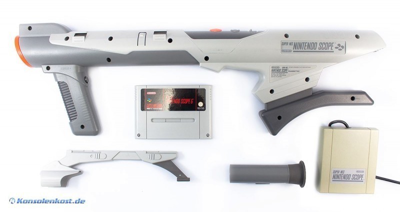 SNES - Nintendo Scope Bazooka + Super Scope 6 (gebraucht) | Konsolenkost