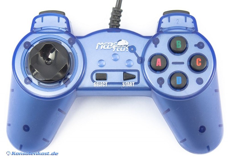 Mega Drive - Controller #Blau-Transparent [MEBE TECK] (gebraucht ...