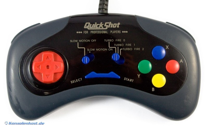 SNES - Controller mit Turbo & Slow Motion Funktion #schwarz [Quickshot ...