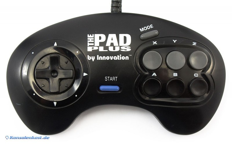 Mega Drive - 6 Button Controller - The Pad Plus #schwarz [Innovation ...