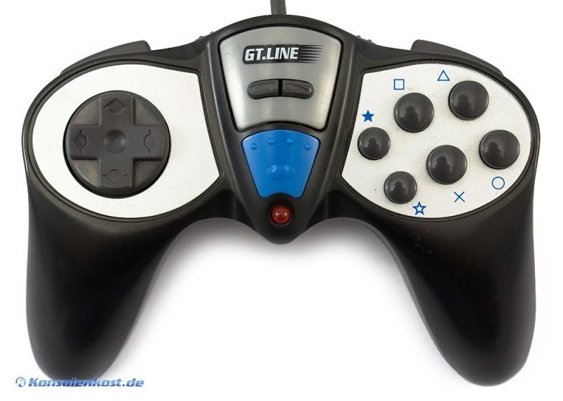 PS1 - Controller / Pad mit Racing Switch #schwarz [GT.Line] (gebraucht ...