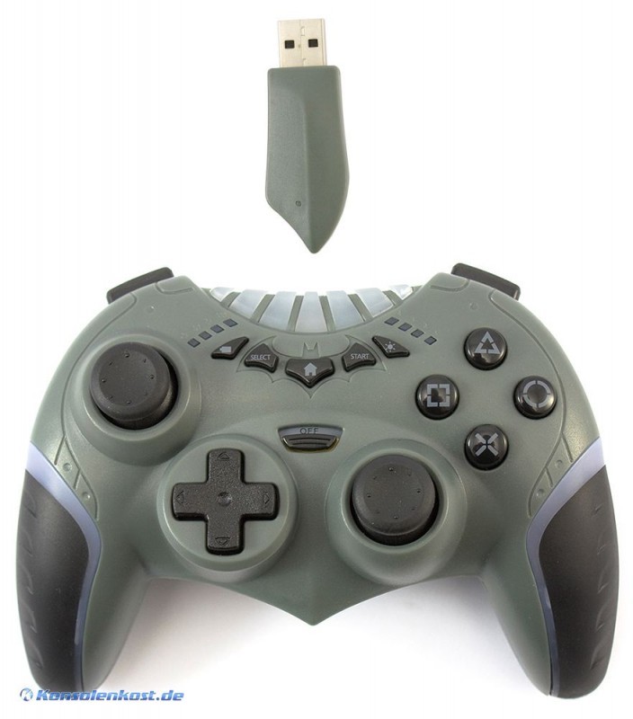 PS3 - Controller - Batarang #grau-schwarz [PowerA] (gebraucht ...