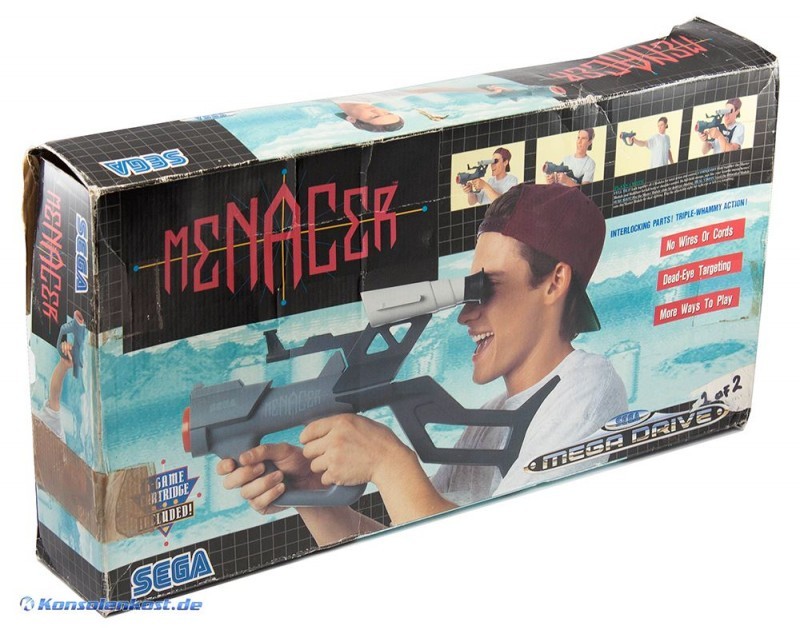 Mega Drive - Original Light Gun - Menacer inkl. 6 Spiele [Sega] (mit ...