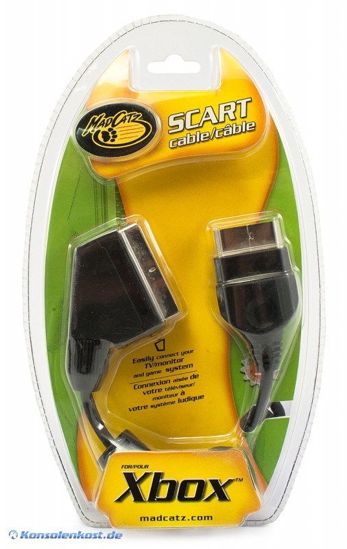 Xbox - Ultra Scart Cable - Scartkabel mit AV-Out [Mad Catz] (NEU & OVP ...
