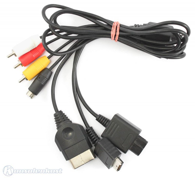 GameCube - RGB AV - Scartkabel mit S-Video für GC / XBox / PlayStation ...