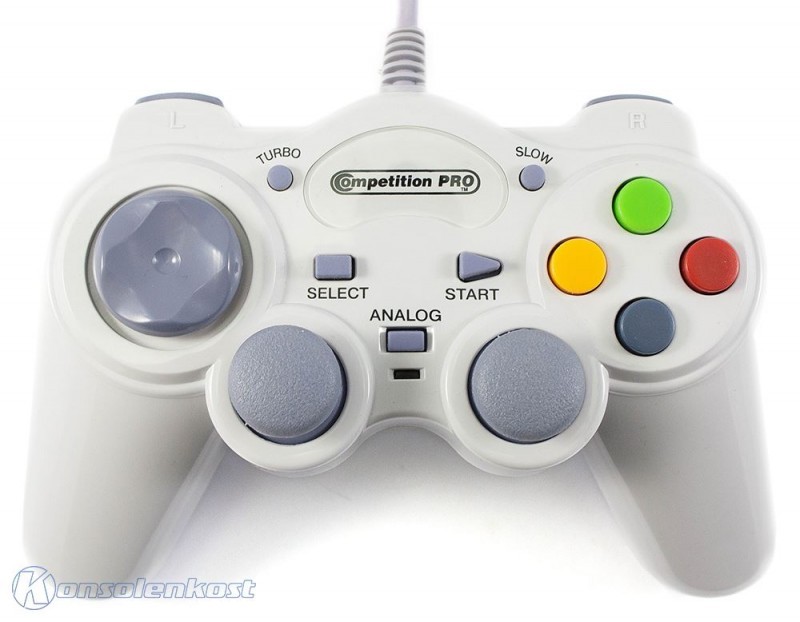 PS2 - Controller / Pad mit Turbo & Slowmotion #weiß [Competition Pro ...
