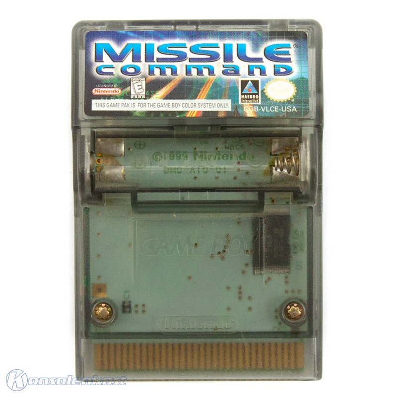 GameBoy Color - Missile Command + Rumble Pak (ohne Batteriefachdeckel ...