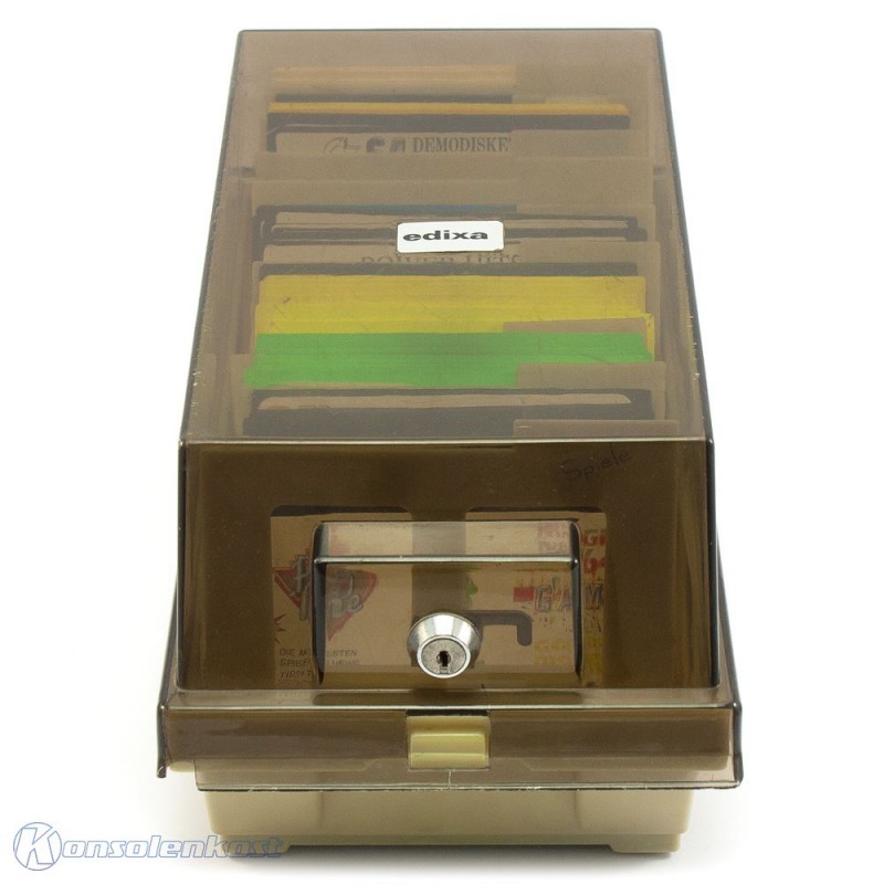 Commodore 64 - Storage Box für Floppy Discs ohne Schlüssel + ca. 30 ...