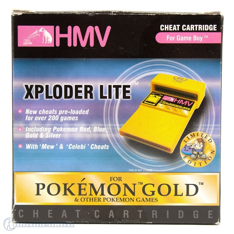 GameBoy Color - Xploder Lite GOLD - Limited Edition (für Pokemon Gold ...