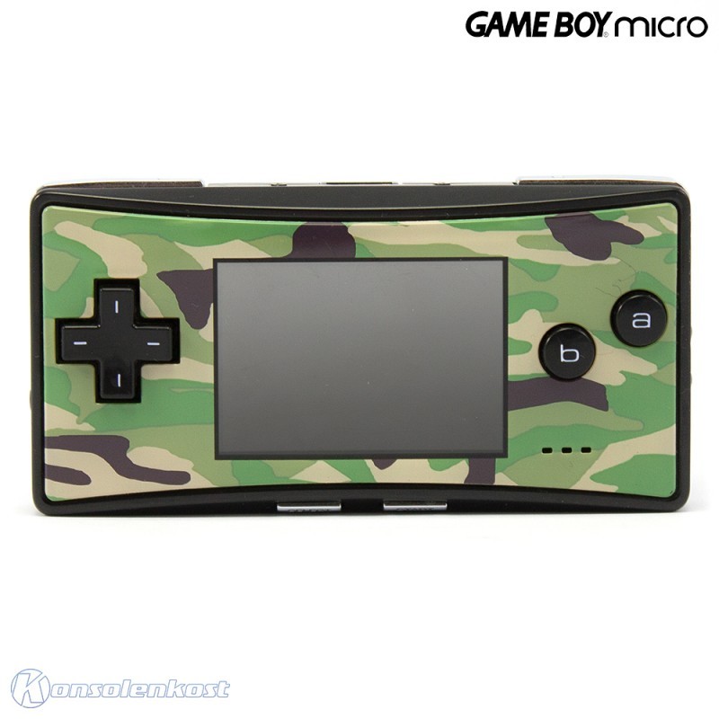 GameBoy Micro - Konsole #Camouflage Faceplate + Netzteil (gebraucht ...