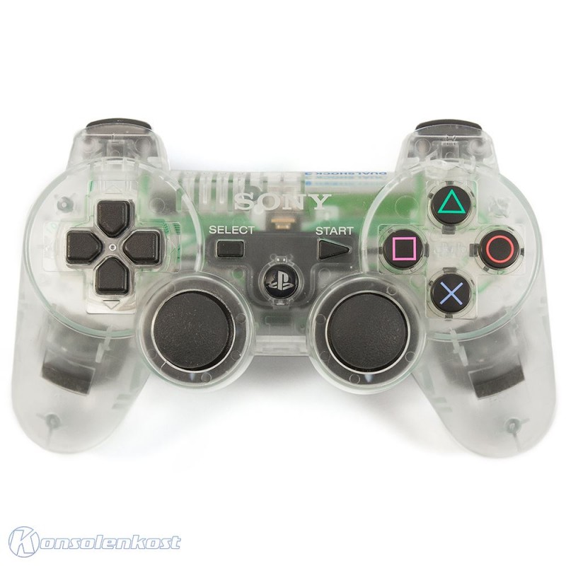 PS3 - Original DualShock 3 Wireless Controller #transparent / crystal ...