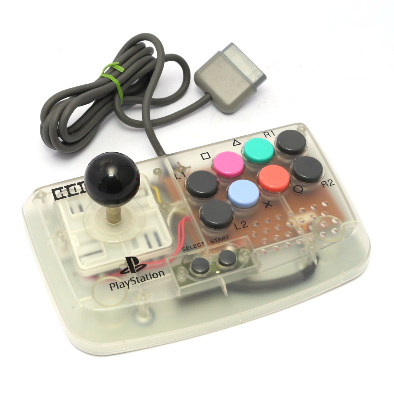PS1 - Arcade / Fighting Stick #crystal / transparent [Hori] (gebraucht ...