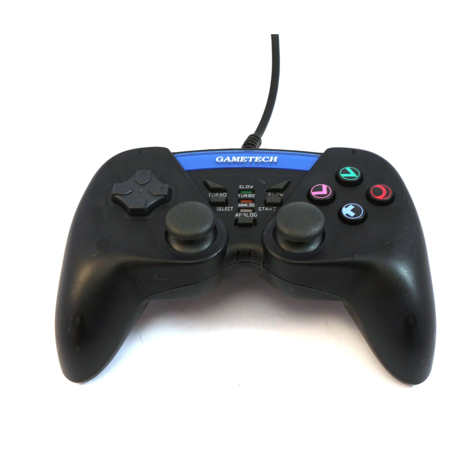 PS2 - Wired Controller / Pad mit Turbo #schwarz Analog Turbo Controller ...