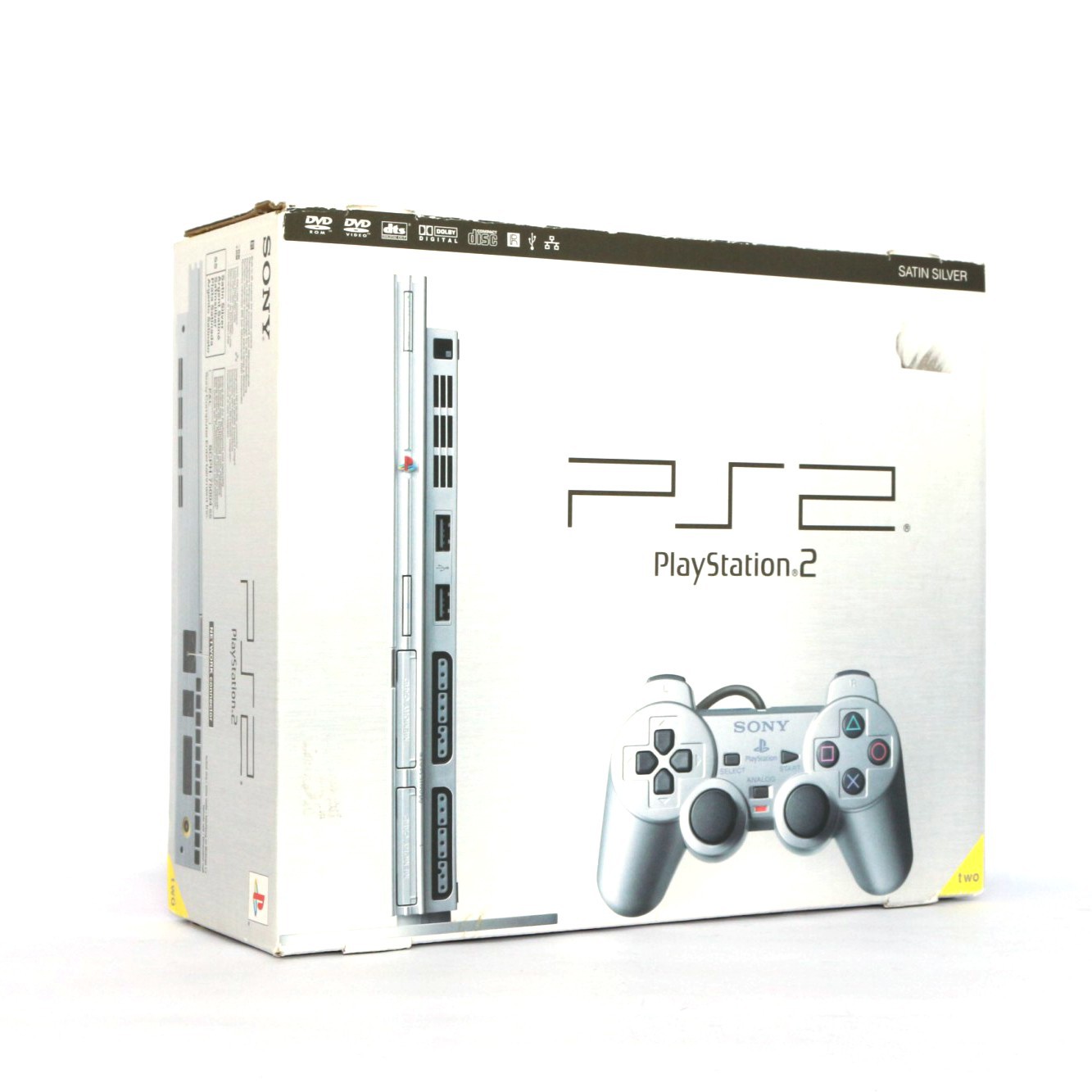 PS2 - Konsole Slim 1G SCPH-7000x #silber + Original Controller ...