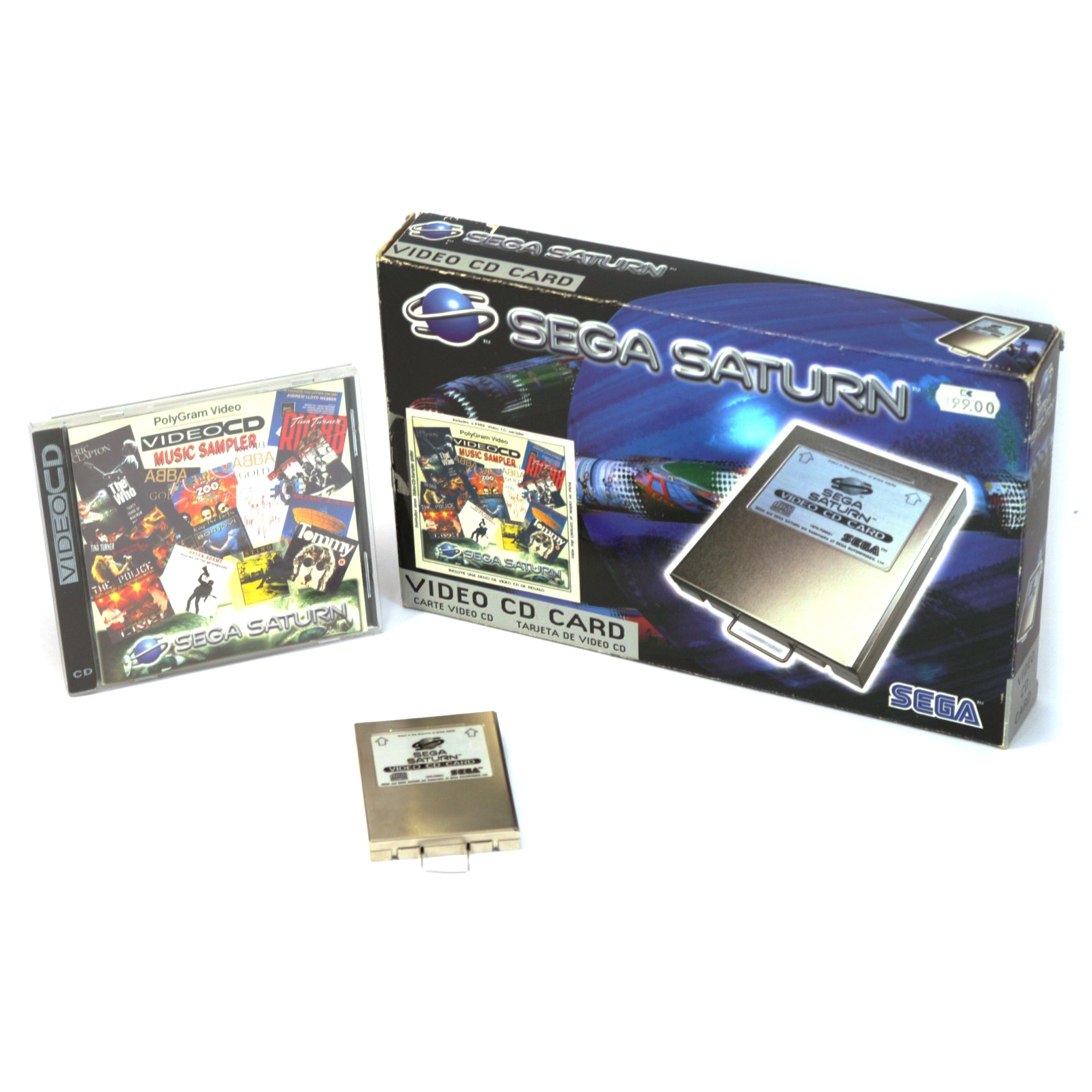 Sega Saturn - Original Video CD Card / VCD Karte + Demo Video-CD PAL ...