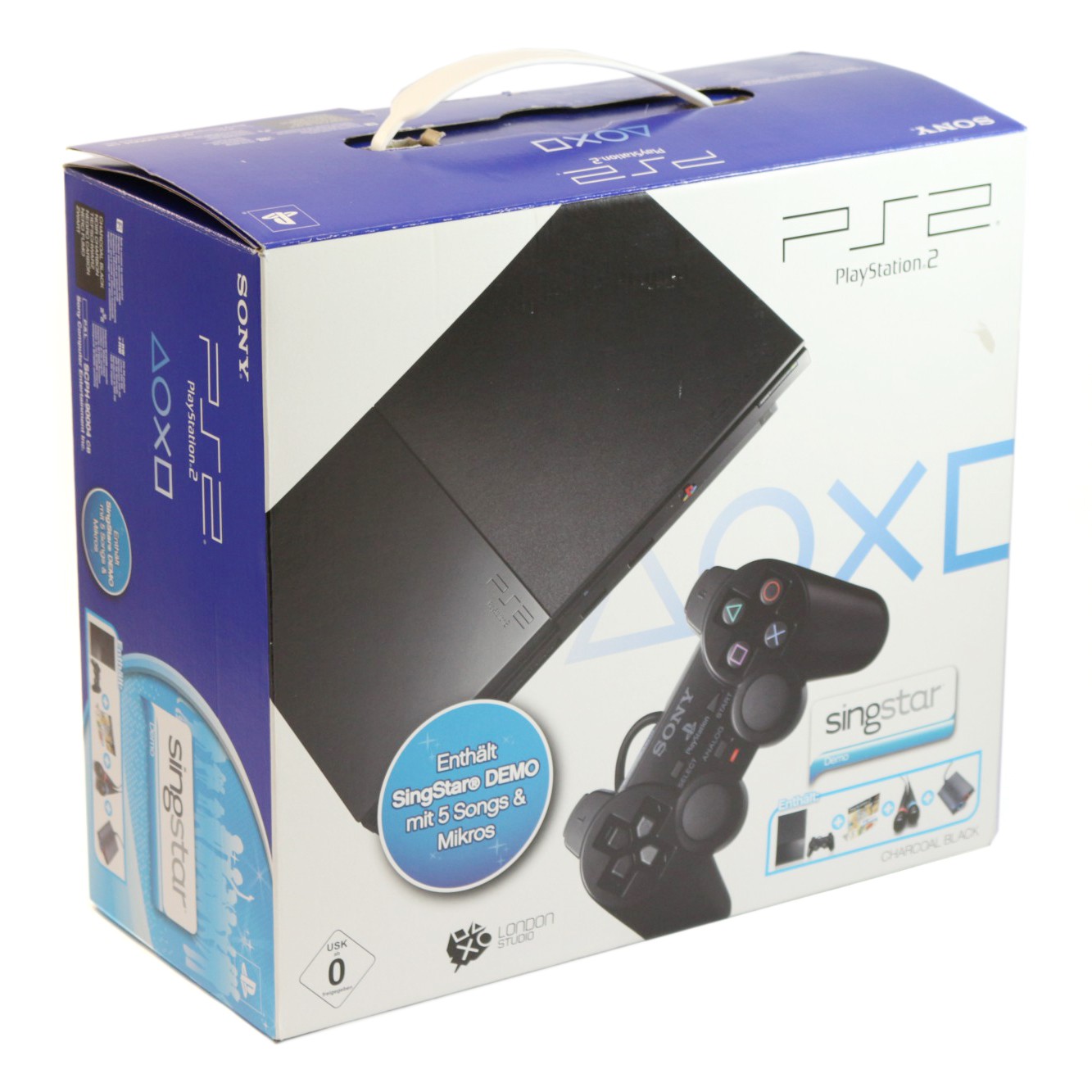 PS2 - Konsole Slim SCPH-9000x Singstar Pack Demo Spiel (mit OVP ...