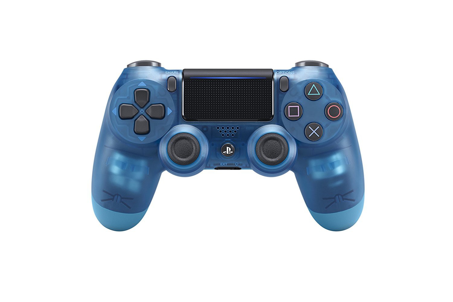 PS4 - Original Wireless DualShock 4 Controller #Blue Crystal V2 [Sony ...
