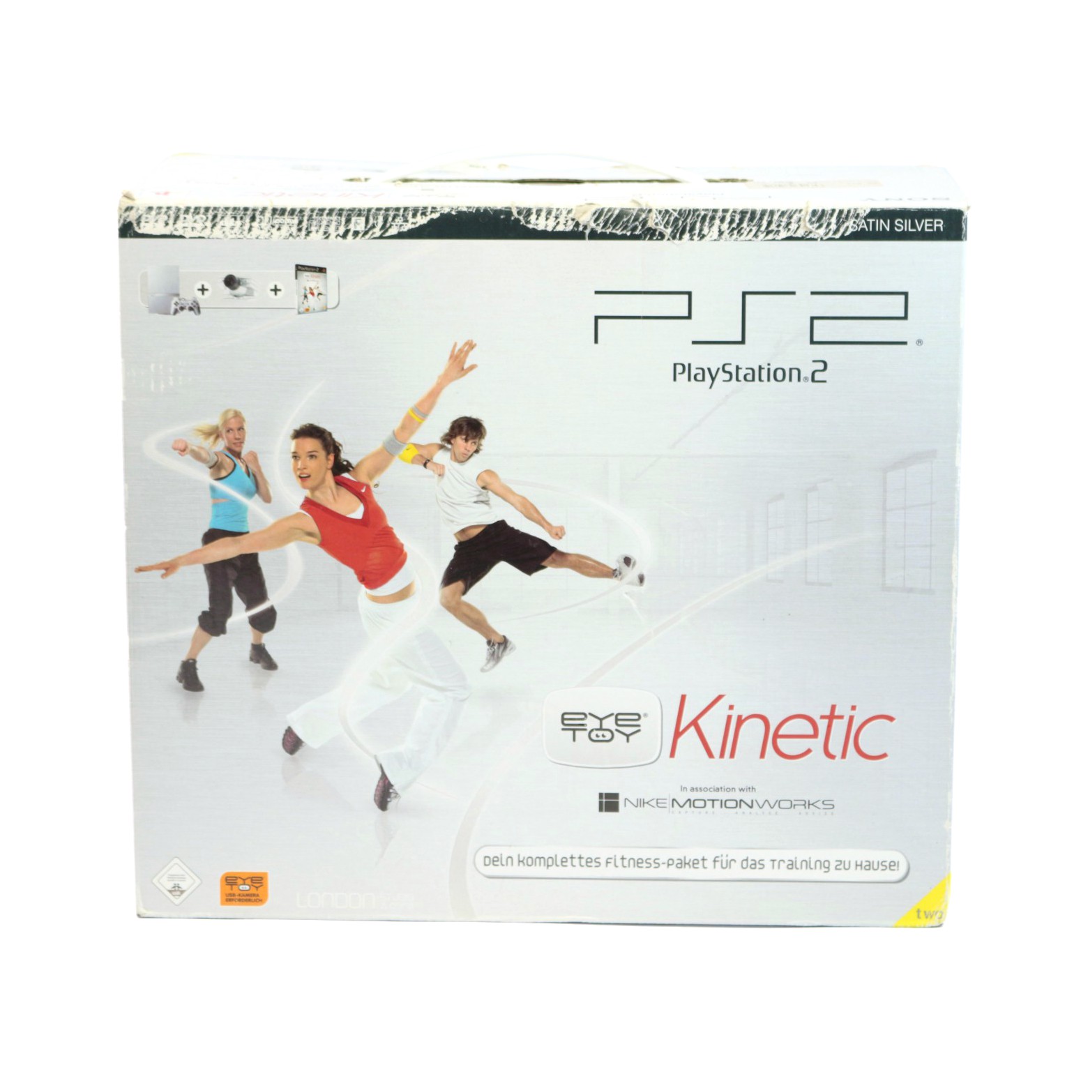 PS2 - Konsole Slim SCPH-7000x #EyeToy Bundle + Spiel + Orig. Controller ...