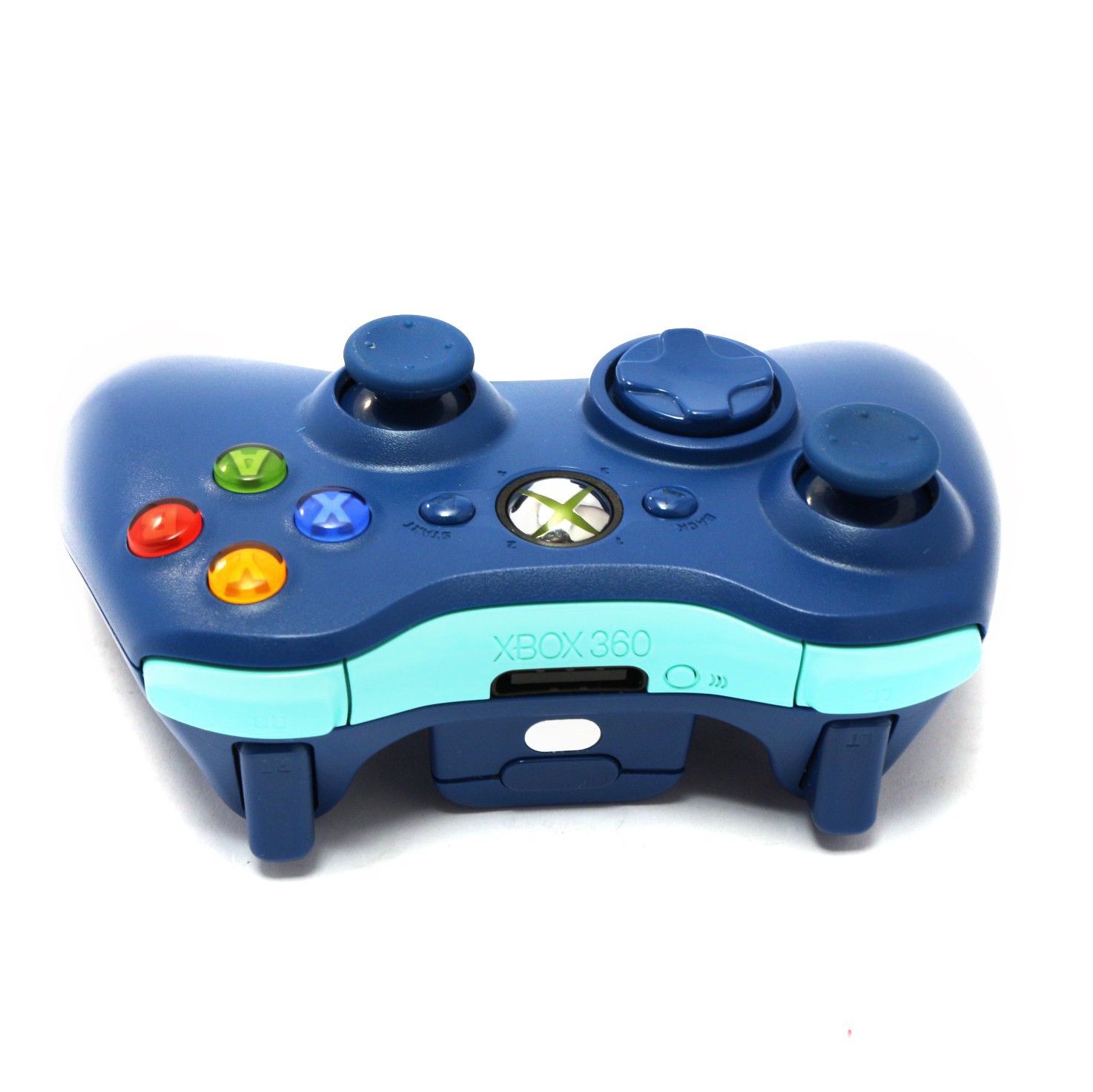 Xbox 360 Original Wireless Controller Chrome Blue Blau