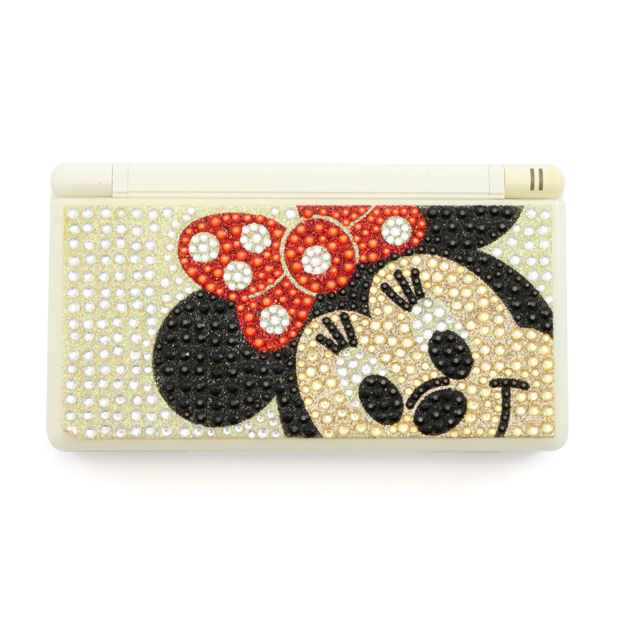 Nintendo DS Lite - Konsole #weiß Bling Minnie Mouse Custom Design ...