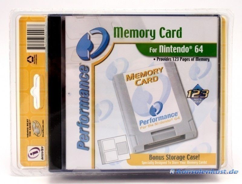 N64 - Memory Card / Memorycard / Speicherkarte / Controller Pak ...