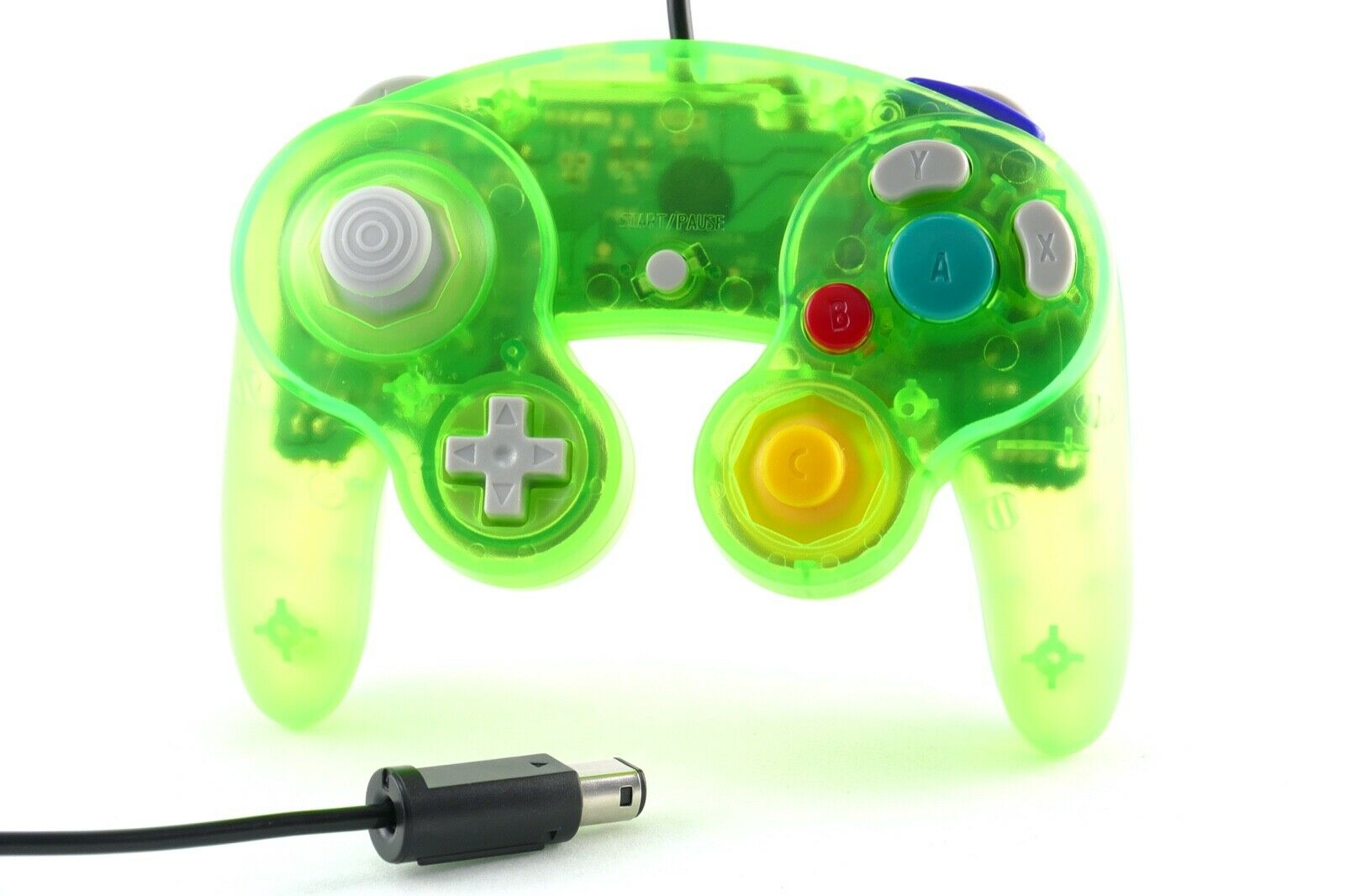 GameCube - Controller #transp. neon grün [Dritthersteller] (ohne OVP ...