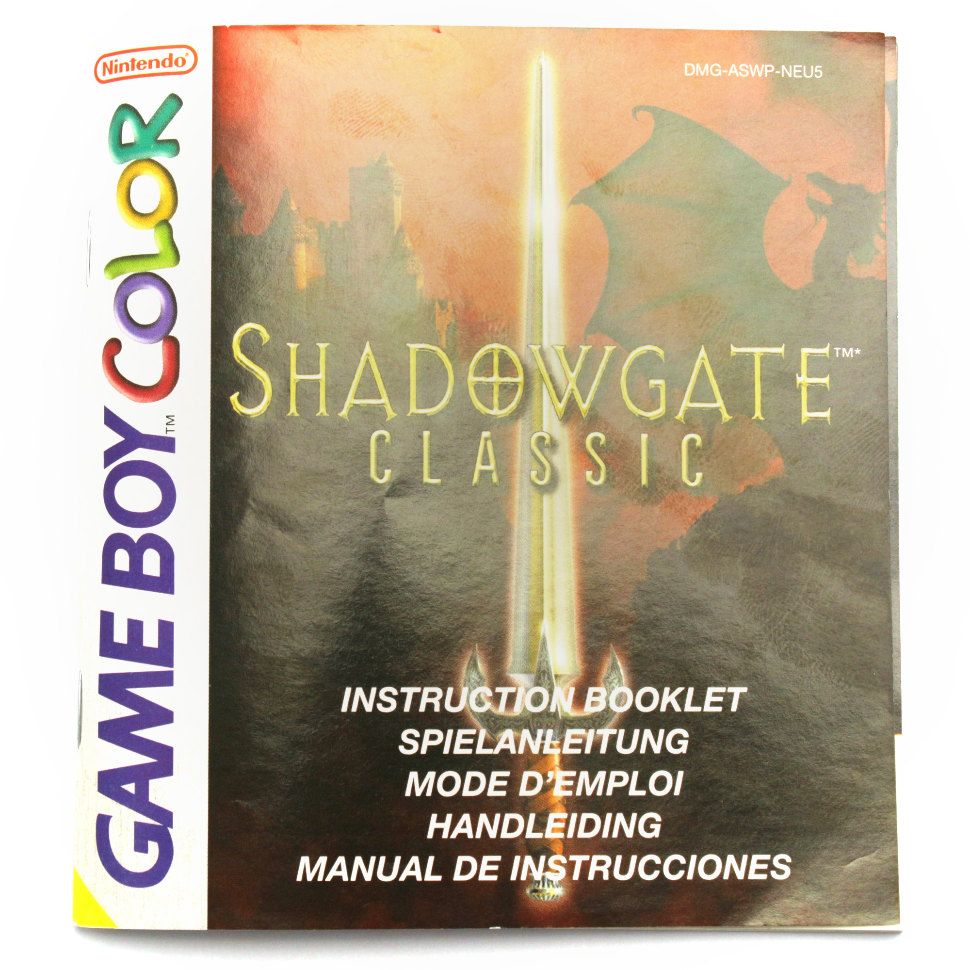 GameBoy Color - Shadowgate Classic #DMG-ASWP-NEU5 - Spielanleitung ...