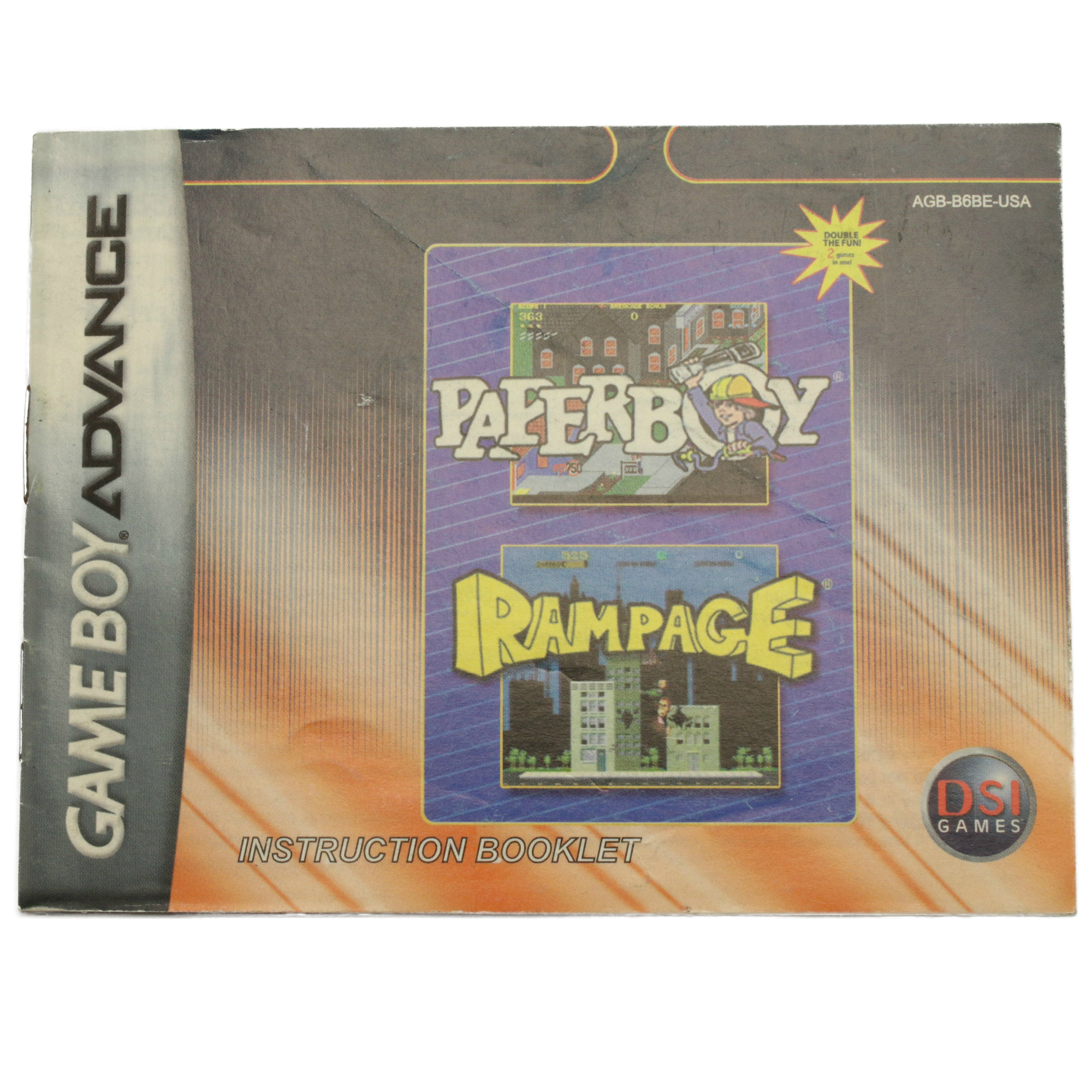 GameBoy Advance - Paperboy + Rampage #AGB-B6BE-USA - Spielanleitung ...