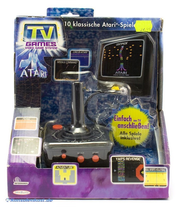 Atari 2600 - Plug & Play TV Konsole inkl. 10 Klassikern (gebraucht ...