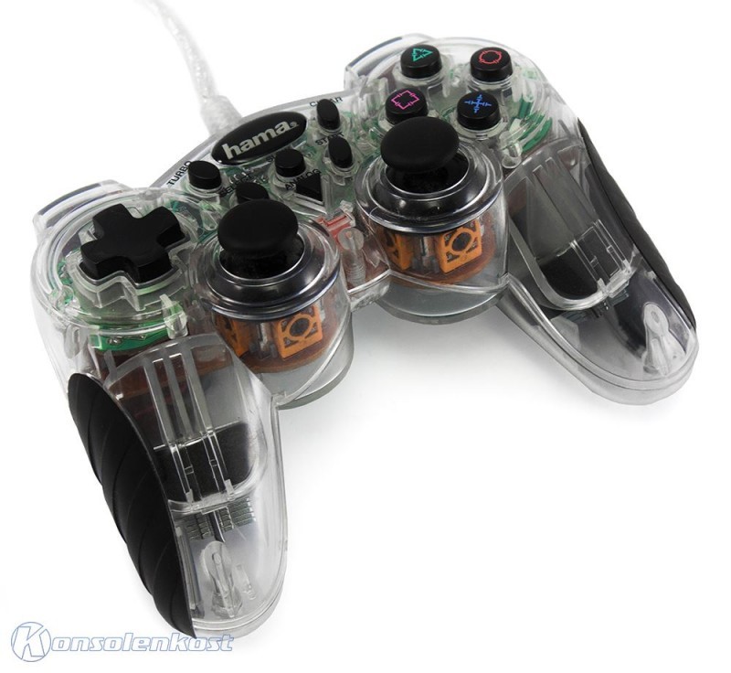 PS2 - Controller / Pad mit Turbo & Slowmotion #transparent Bluelight PS ...