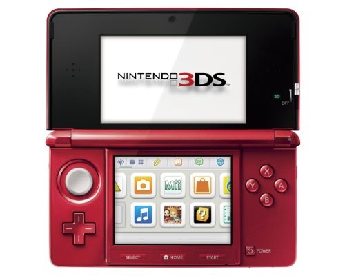 Nintendo 3DS - Konsole #Metallic Red / rot + Netzteil (akzeptabel ...