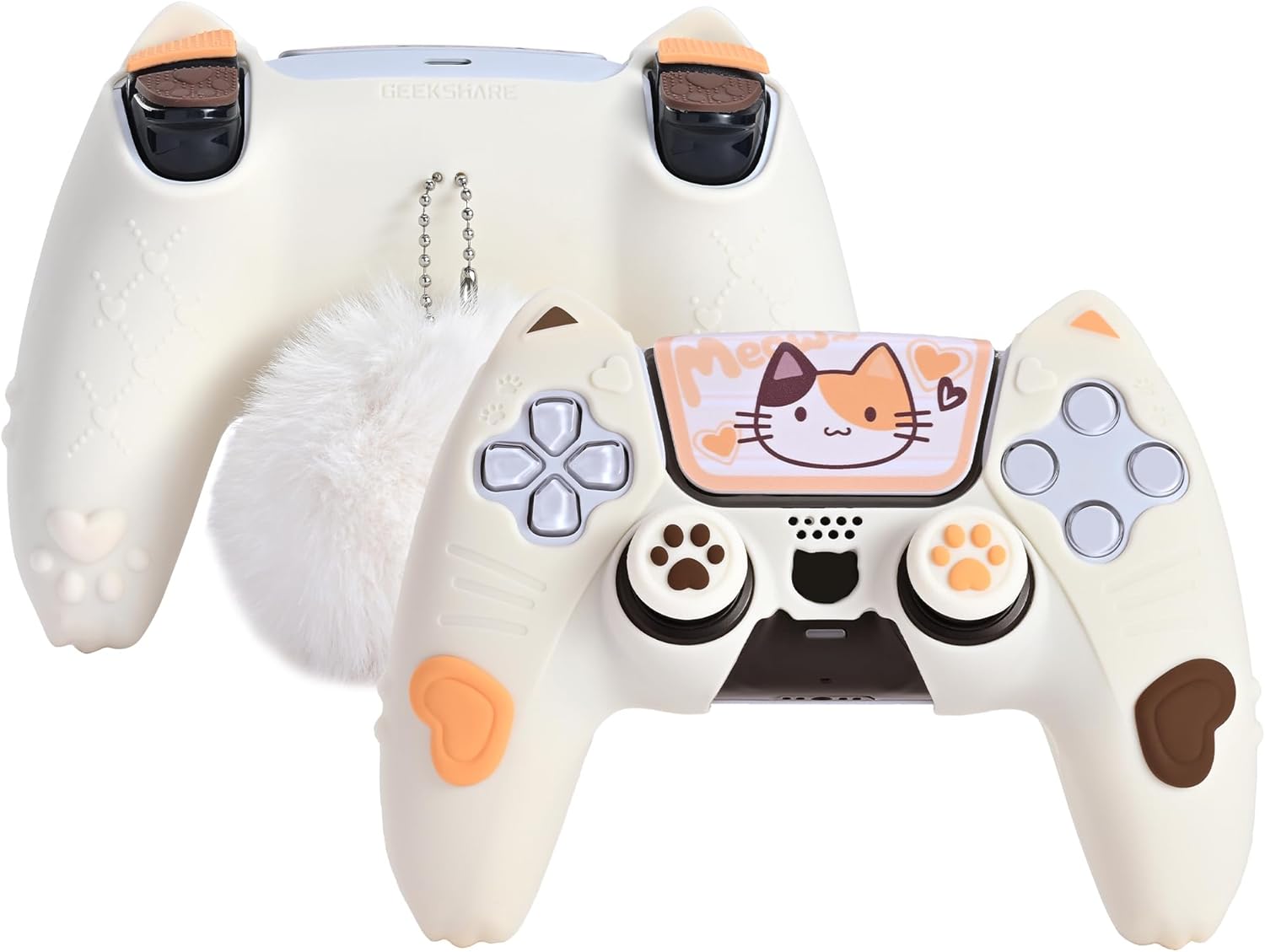 PS5 - Skin & Grip Set #Calico Cat [GeekShare] (NEU & OVP) | Konsolenkost