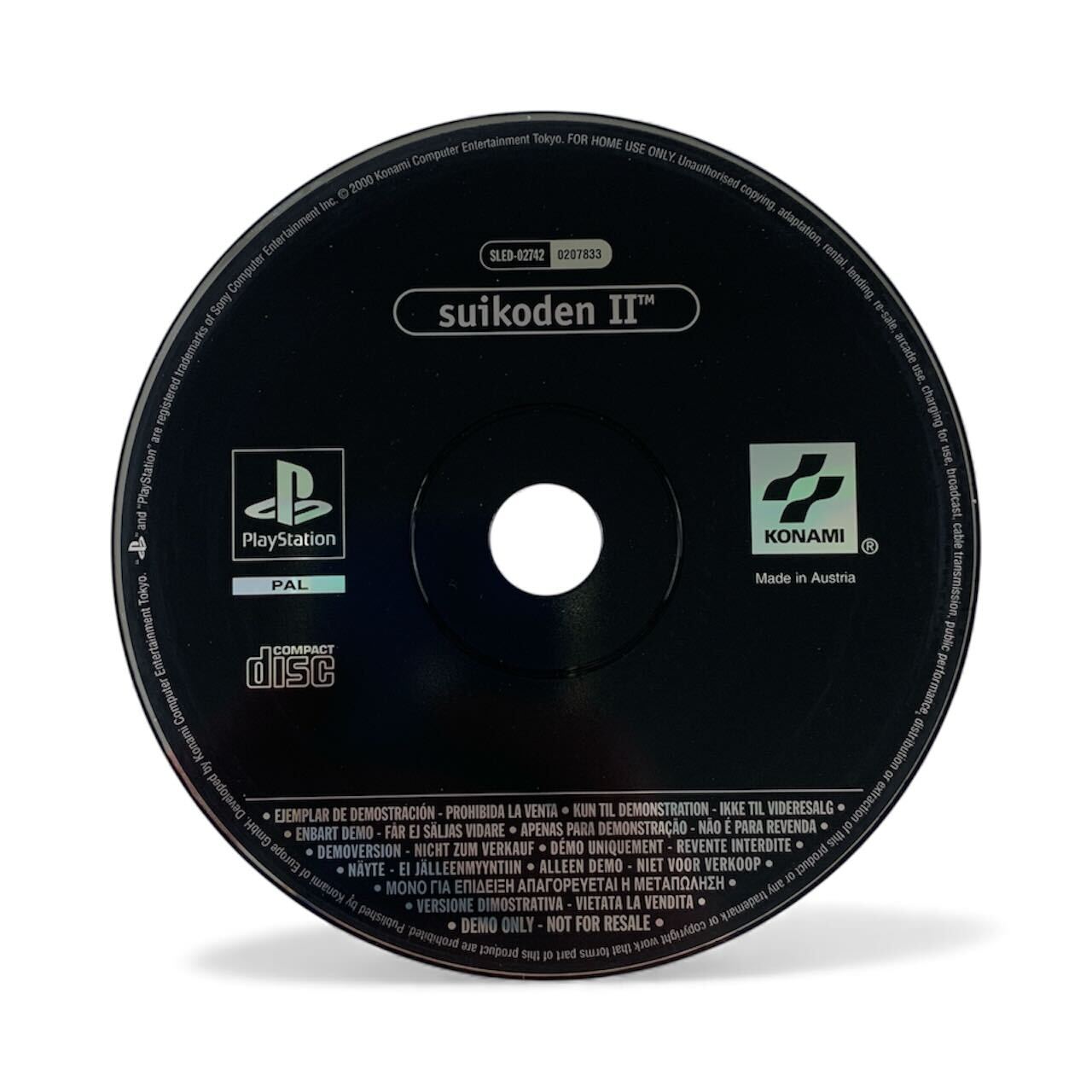 PS1 - Suikoden II / 2 DEMO (nur CD) (gebraucht) | Konsolenkost