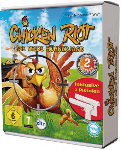 Wii - Chicken Riot: Die wilde Hühnerjagd + 2 Guns (DE/EN) (NEU & OVP ...