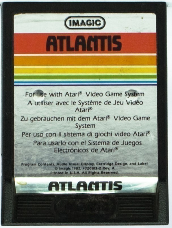 Atari 2600 - Atlantis #Silverlabel (Modul) (gebraucht) | Konsolenkost
