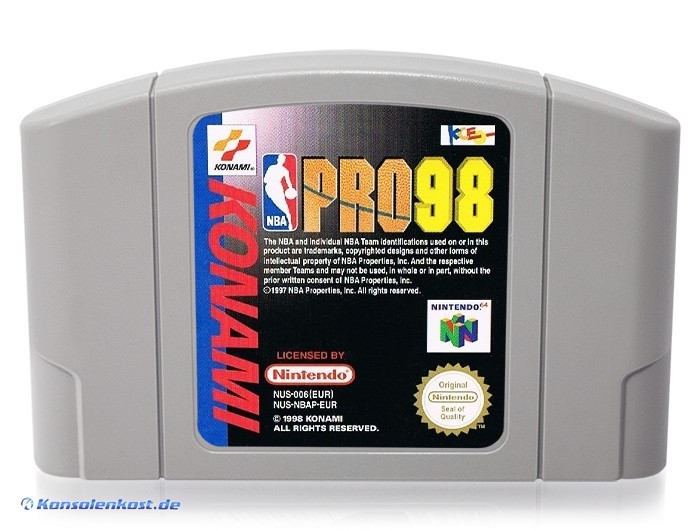 N64 - NBA PRO 98 (Modul) (gebraucht) | Konsolenkost