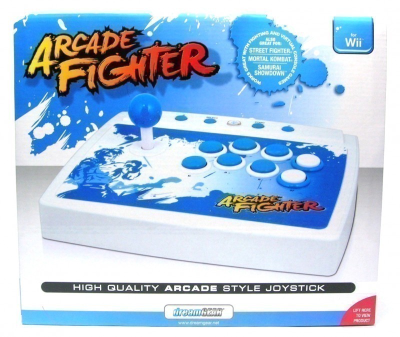 Wii - Controller / Arcade Stick / Joystick #Arcade Fighter [Dreamgear ...