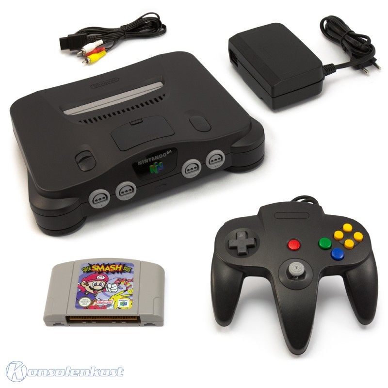 N64 - Konsole + Smash Brothers + 1 Controller + Zubehör (gebraucht ...