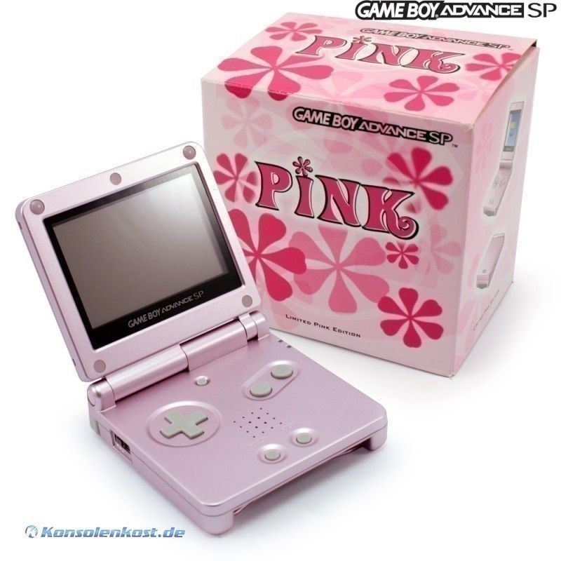 GameBoy Advance - Konsole GBA SP #rosa - pink + Netzteil (NEU & OVP ...