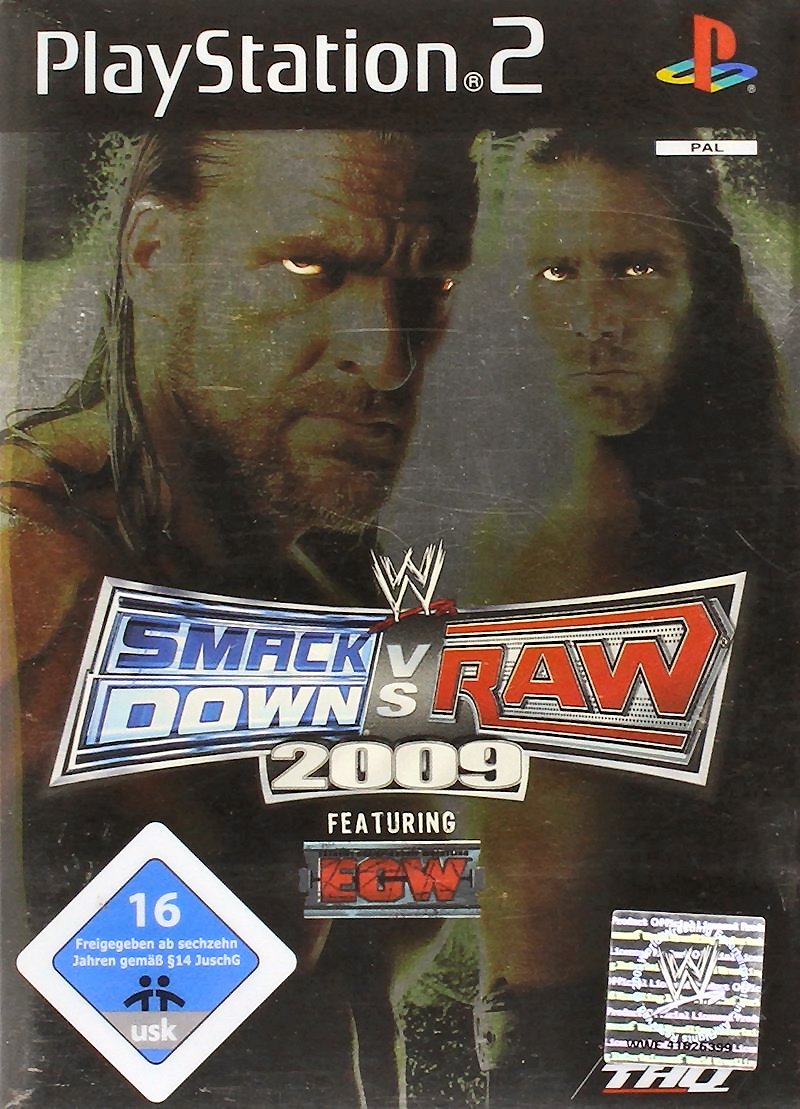 PS2 - WWE SmackDown vs. RAW 2009 (DE Version) (mit OVP / Steelbook ...