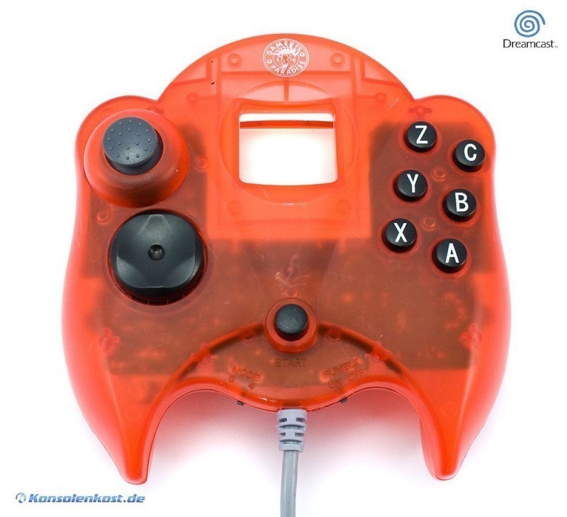 Dreamcast - Controller #rot-transparent (gebraucht) | Konsolenkost