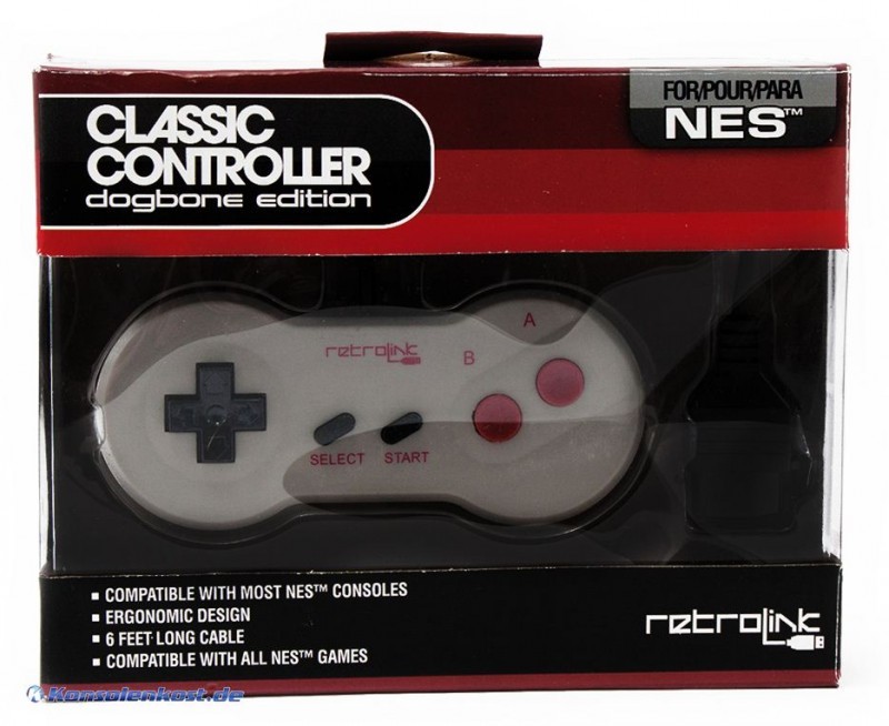 NES - Controller / Pad #Dogbone Edition [Retrolink] (NEU & OVP ...