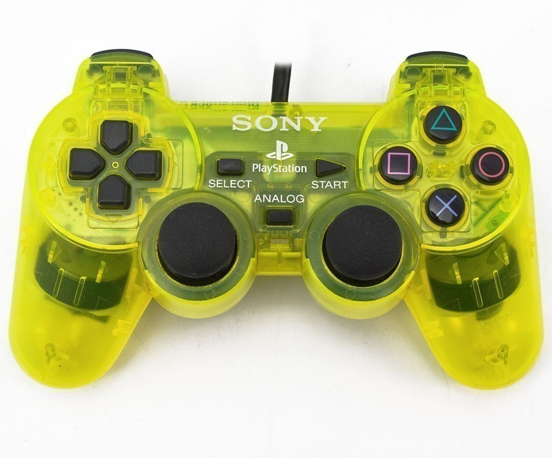 PS2 - Original Dualshock 2 Controller SCPH-10010 #Lemon Yellow gelb ...