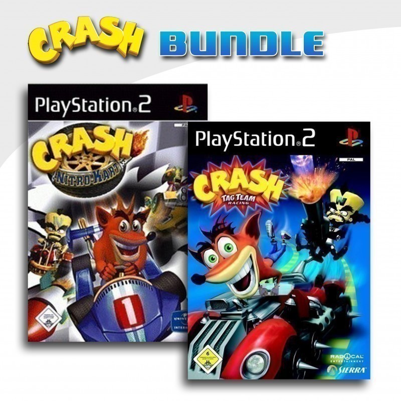 PS2 - Crash: Nitro Kart + Crash: Tag Team Racing (mit OVP) (gebraucht ...