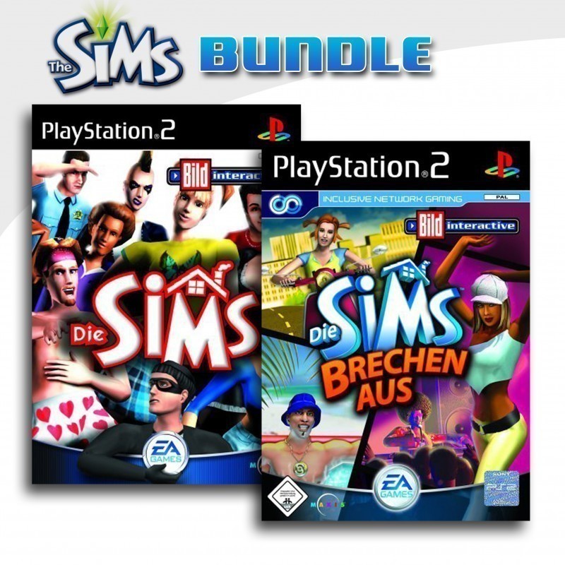 PS2 - Die Sims + Die Sims brechen aus (mit OVP) (gebraucht) | Konsolenkost