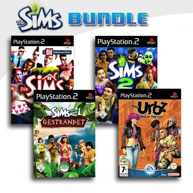 PS2 - Die Sims 4er Pack 3 (mit OVP) (gebraucht) | Konsolenkost