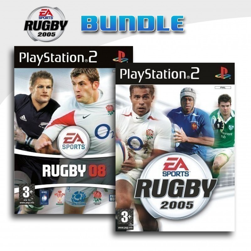 PS2 - Ea Sports Rugby 08 + EA sports Rugby 2005 (mit OVP) (gebraucht ...