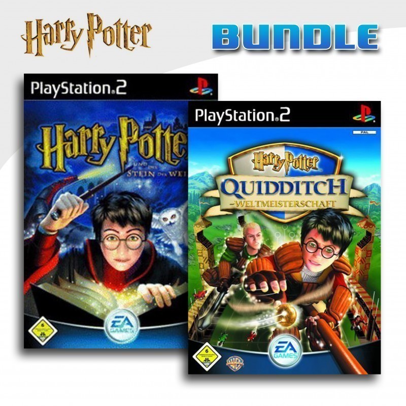 PS2 - Harry Potter und der Stein der Weisen + Harry Potter - Quidditch ...