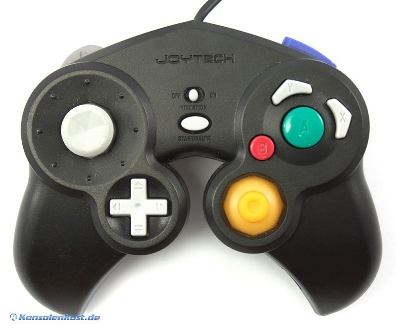 GameCube - Controller / Pad #schwarz mit Vibration [Joytech] (gebraucht ...